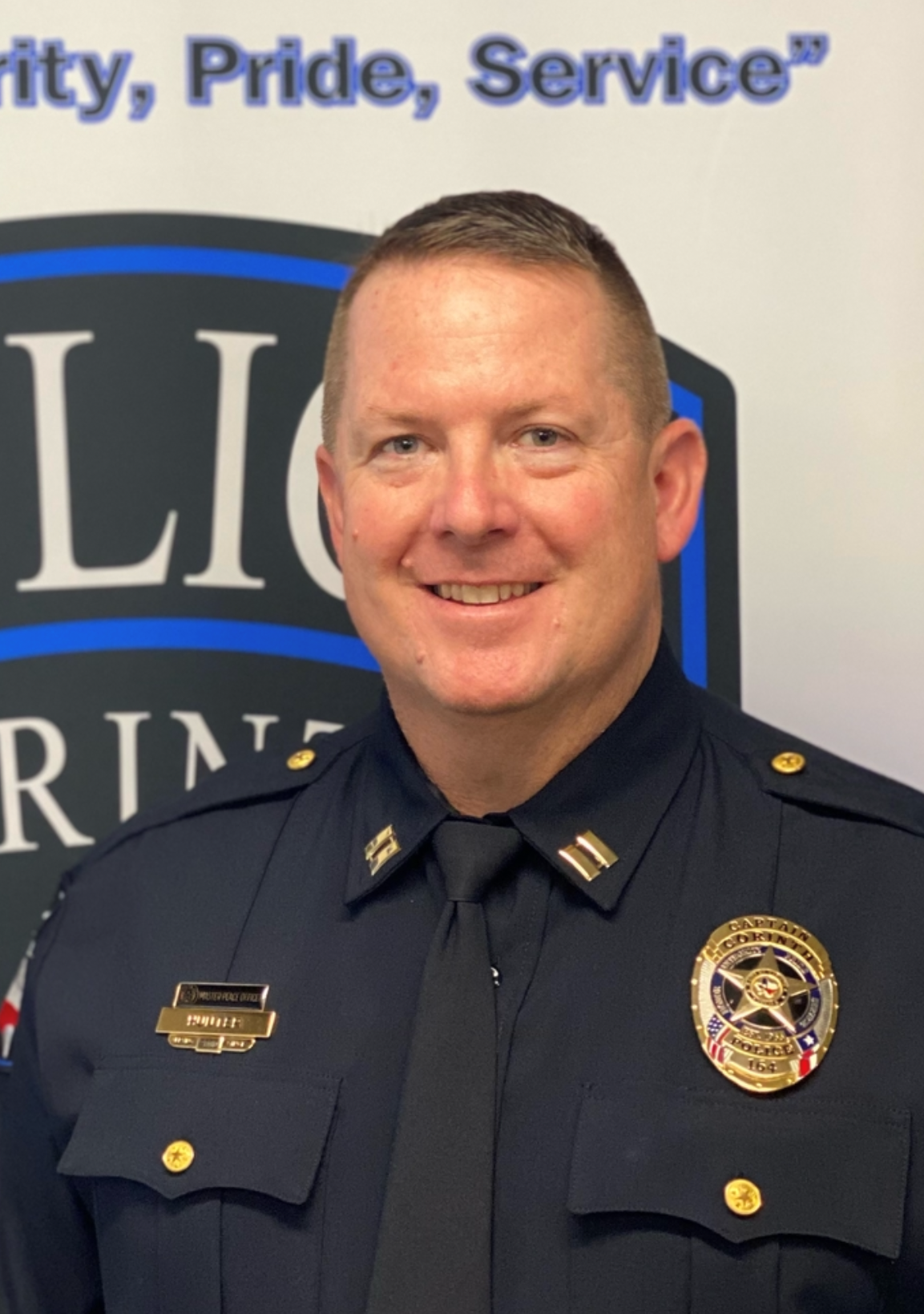 CORINTH POLICE PROMOTES LT. JESSE HUNTER TO CAPTAIN | City of Corinth Texas